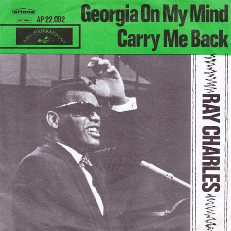 Ray Charles Georgia On My Mind Lyrics Genius Lyrics