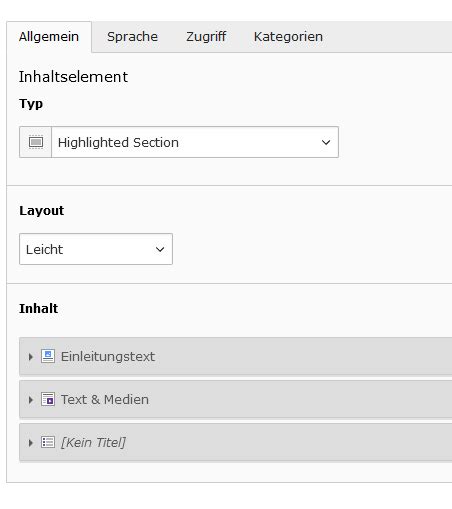Typo3 Highlighted Section Zim Hilfewiki
