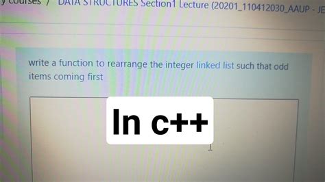 Solved Data Structures Section Lecture Chegg
