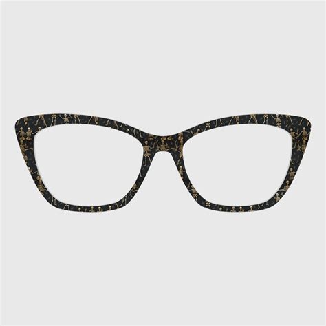The Dynamic Skeleton Texture Magnetic Glasses Toppers Compatible With