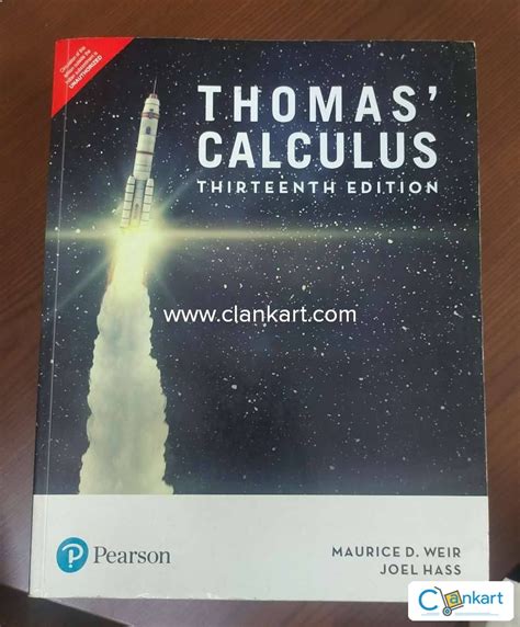 Buy Thomas Calculus Th Edition Book In Excellent Condition At Clankart Com