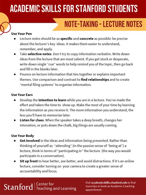 How To Take Effective Lecture Notes Pdf Lecture Psychological