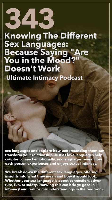 Understanding Sex Languages The Key To Better Intimacy