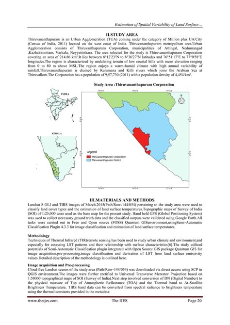 Estimation Of Spatial Variability Of Land Surface Temperature Using