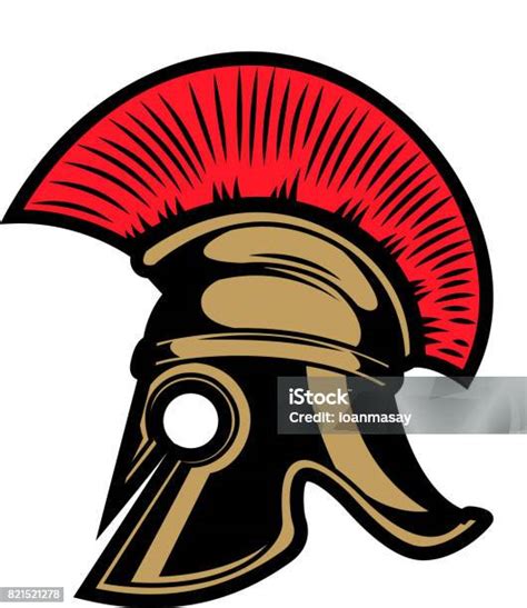 흰색 배경에 고립 스파르타 헬멧의 집합입니다 레이블 상징 기호 브랜드 마크에 대 한 요소를 디자인 합니다 벡터 일러스트 레이 션