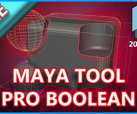 Artstation Maya Tool Pro Boolean Resources