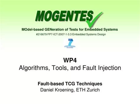 Ppt Wp4 Algorithms Tools And Fault Injection Powerpoint