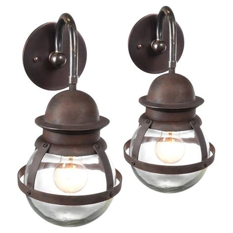 Framed Globe Sconce For Sale At 1stdibs