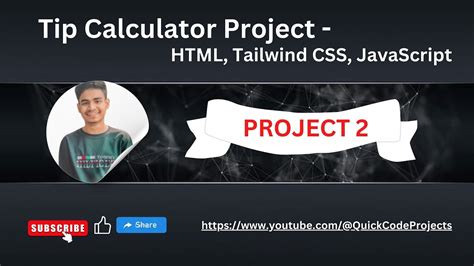 Tip Calculator Using Html Tailwind Css And Javascript Beginner Friendly Project With Source