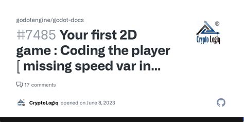 Your First 2D Game Coding The Player Missing Speed Var In Process