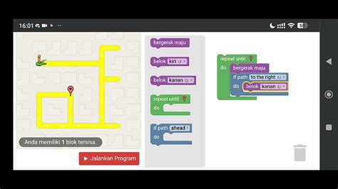 Tutorial Blockly Games Labirin Level 1 10 Youtube