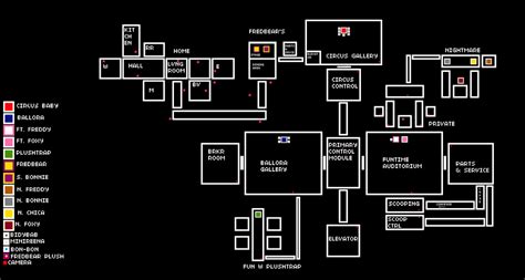 Sister Location Map Expanded Wip Fivenightsatfreddys