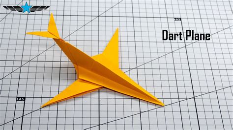 Easy Origami Dart Plane Tutorial Youtube