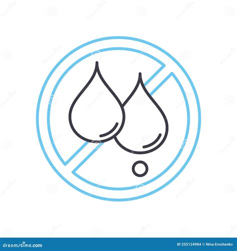 Trans Fat Free Line Icon Outline Symbol Vector Illustration Concept Sign Stock Vector
