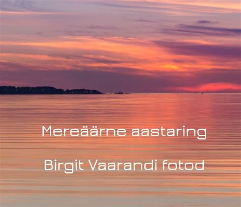 Mereäärne Aastaring By Birgit Vaarandi Blurb Books