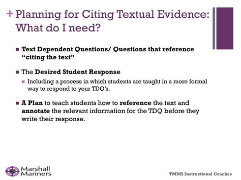 PPT Citing Textual Evidence PowerPoint Presentation Free Download ID 5708180