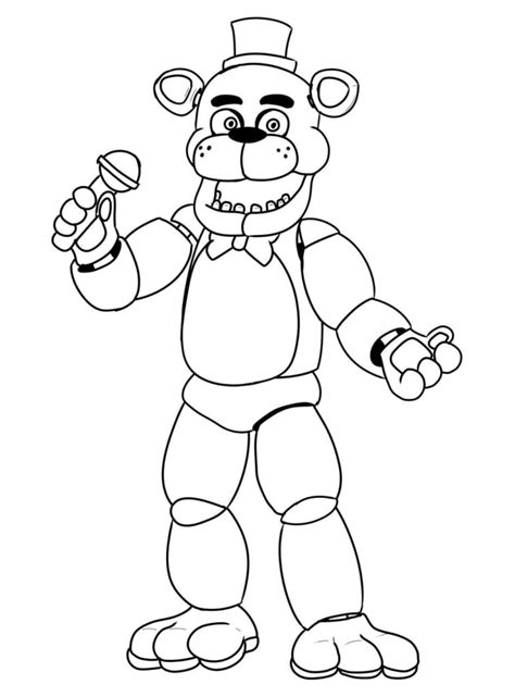 Dibujos De Freddy Fazbear Para Colorear Wonder Day — Dibujos Para
