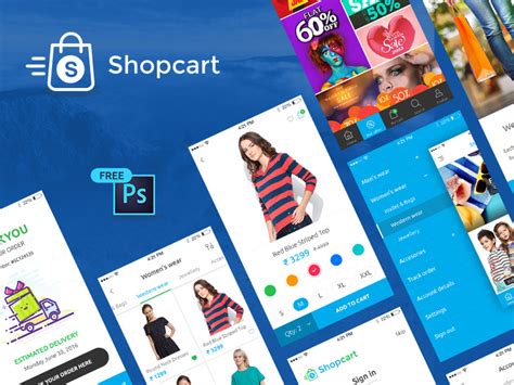 Ecommerce Mobile App Ui Free Psd File