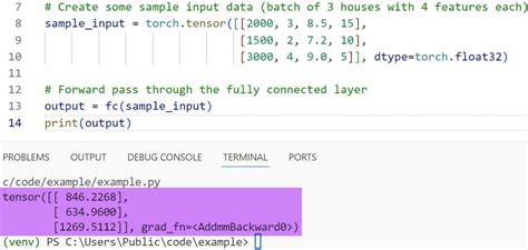 Pytorch Fully Connected Layer