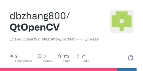 Github Dbzhang800qtopencv Qt And Opencv2 Integration Cvmat Qimage