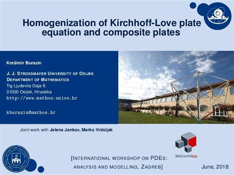 Pdf Homogenization Of Kirchhoff Love Plate Equation And Riemannmathhrweconmapp