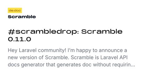 laravel news on linkedin scrambledrop scramble 0 11 0