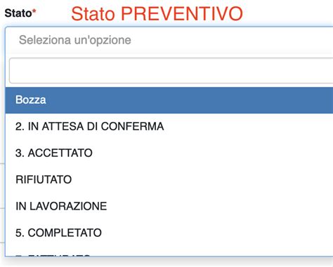 Elenco Stato Preventivo Issue 1240 Devcode It Openstamanager GitHub