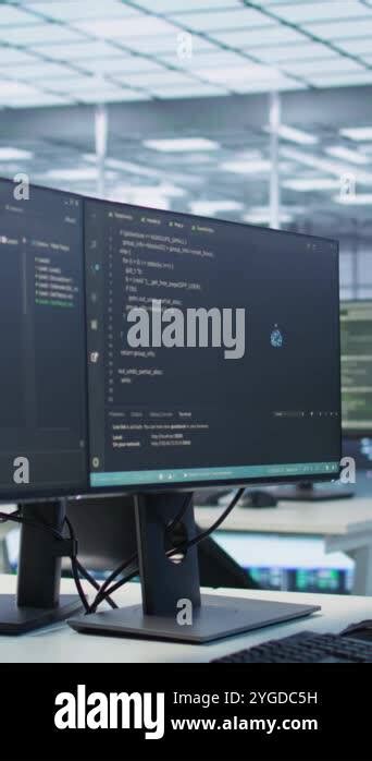 Interlinked Computers In Data Center Creating Server Network Using Parallel Computing To