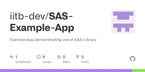 Github Iitb Dev Sas Example App Example App Demonstrating Use Of Sas Library