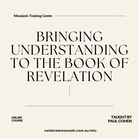Bringing Understanding To The Book Of Revelation Celebrate Messiah