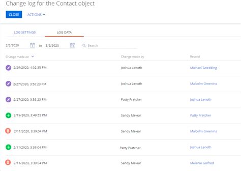 View The Change Log Creatio Academy