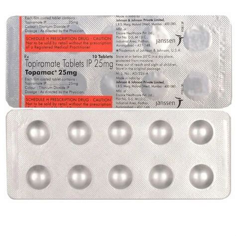 Topiramate Topamac 25 Mg Tablet At ₹ 440strip In Nagpur Id 4413536630