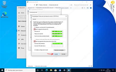 Asignar una dirección IP fija en Windows 10 actualizado SomeBooks es