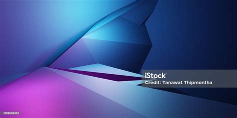 보라색과 파란색 추상 기하학적 배경의 3d 렌더링 광고 기술 쇼케이스 배너 화장품 패션 비즈니스 메타버스용 장면 공상 과학 일러스트레이션 제품 디스플레이 0명에 대한 스톡