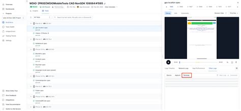 View Terminal Logs For Appium Test Browserstack Docs