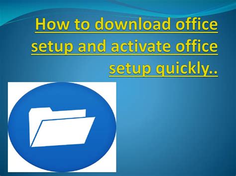 Ppt How To Download Office Setup And Activate Office Setup Quickly Powerpoint Presentation