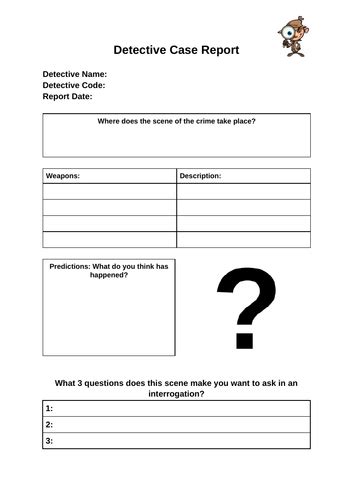 Crime Scene Lesson Naturalism Teaching Resources