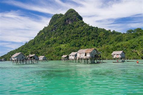 Zdjęcia Archipelag Semporna Borneo Przy Wyspie Bodgaya Malezja