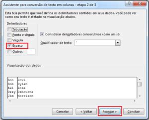 Texto Para Colunas Etapa Excel Easy