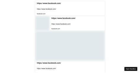 React Link Preview Examples Codesandbox