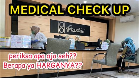 Medical Check Up Lengkap Parameter Mcu Lengkap Lab Prodia Youtube