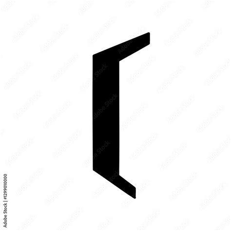 Magic Left Parenthesis Symbol In Hand Drawn Style Vector Illustration Isolated On White