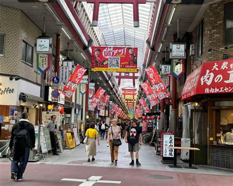 Osaka Tenjinbashi Market Walk And Osaka Tenmangu Tourosaka City Kita