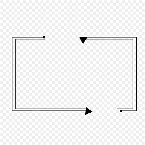 Black Line Border PNG Transparent Black Line Border Frame Black Geometry PNG Image For Free