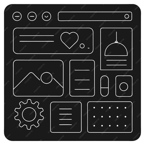 Premium Vector Simple Web Ui Elements Kit Graphic