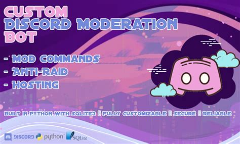 Create A Custom Moderation Bot For Your Discord Server By Adilahmedx Fiverr
