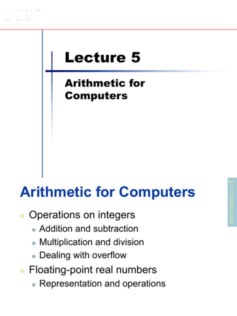 Lecture 05 Arithmetic For Computers Pdf Division Mathematics Multiplication