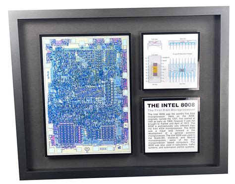 Intel 8008 The Worlds First 8 Bit Microprocessor C8008 Chipscapes