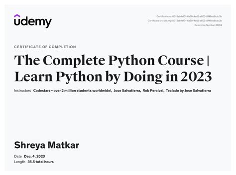 Shreya Matkar On Linkedin Udemy Course Completion Certificate