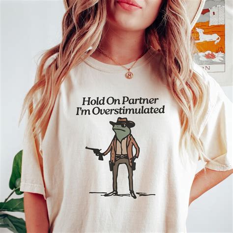 Hold On Partner Im Overstimulated Etsy